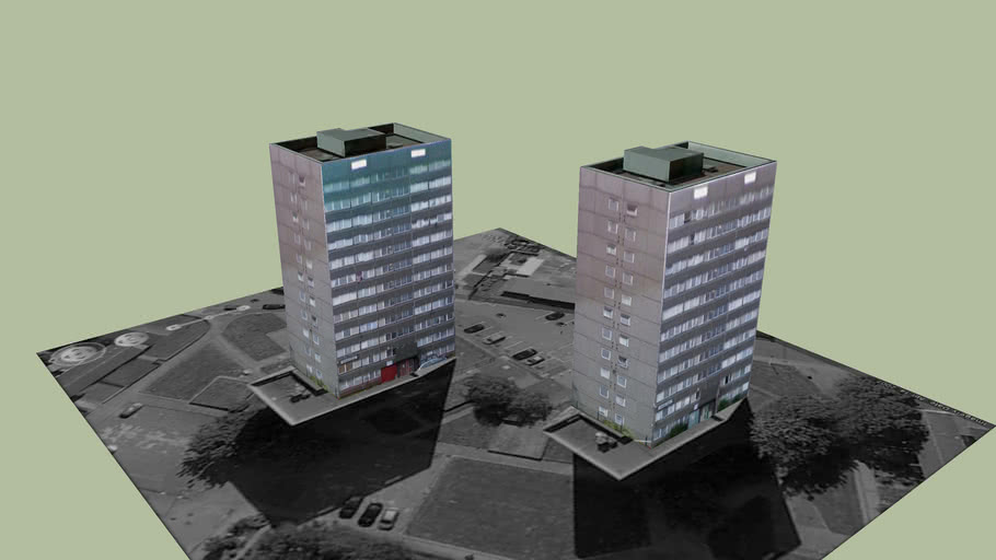 Tower Blocks,Solihull area | 3D Warehouse