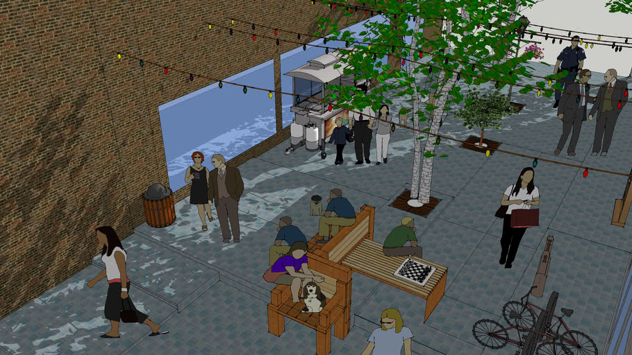 Bench_Corridor | 3D Warehouse