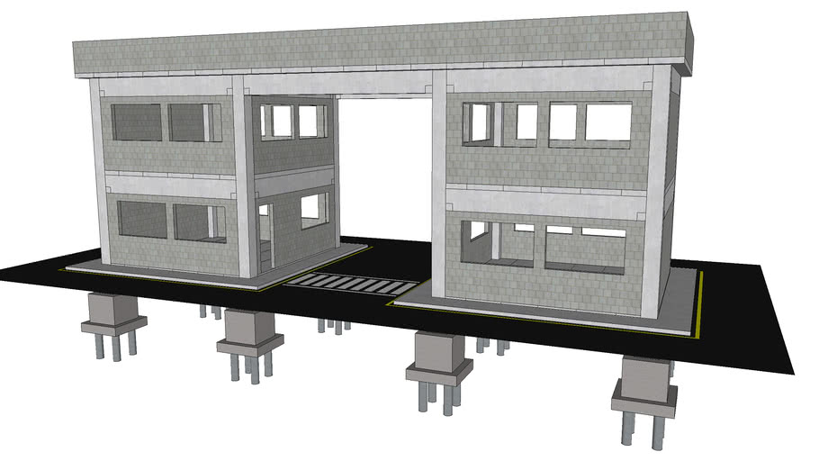 Portaria pré-fabricada | 3D Warehouse