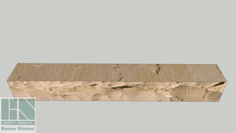 Banas Stones Natural Kerb/Step Fillers - Banas Bronte | 3D Warehouse