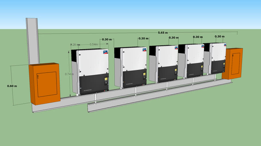 Инвертор SMA SUNNY TRIPOWER STORAGE 60 | 3D Warehouse
