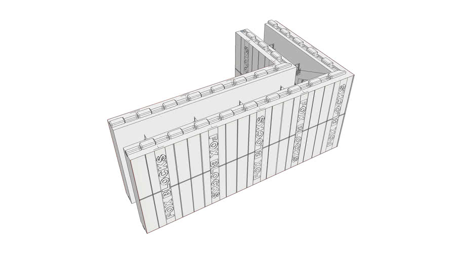 Fox Blocks 4 inch Corner Block | 3D Warehouse