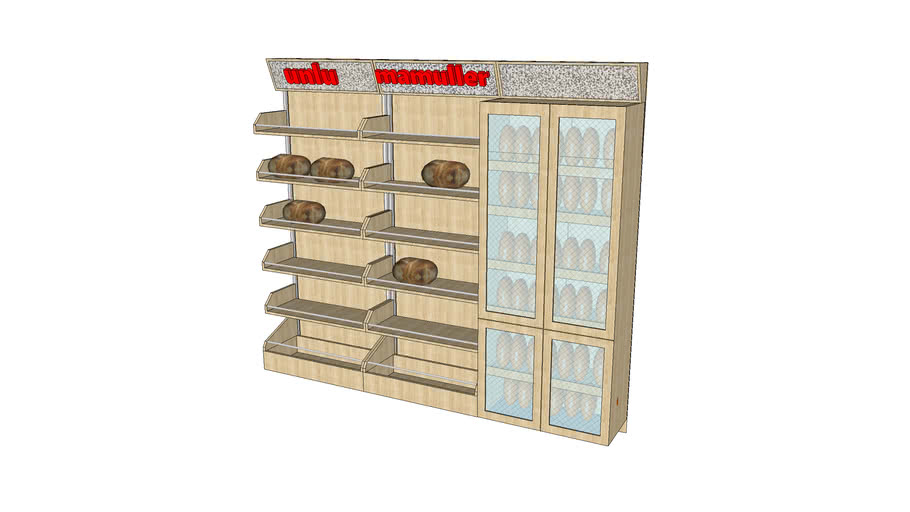 bakery products stand | 3D Warehouse
