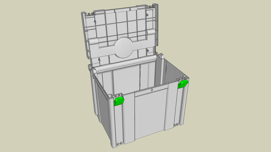 Festool Systainer 4 Tool Box / Storage Case (open) | 3D Warehouse