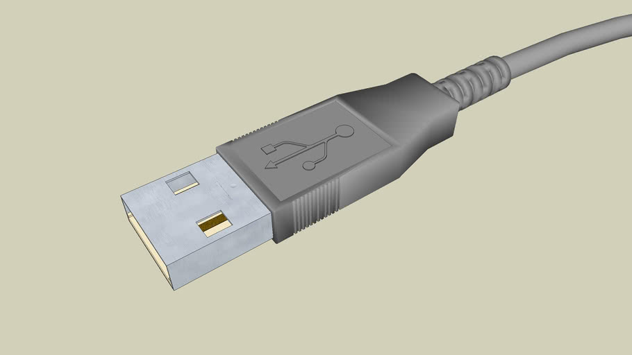 USB TYPE A MALE | 3D Warehouse