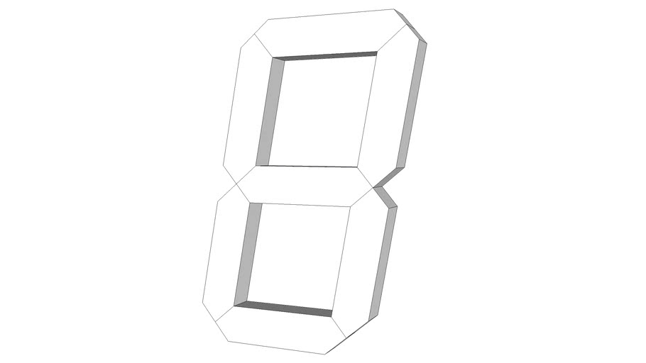 Big 7 segment digit | 3D Warehouse