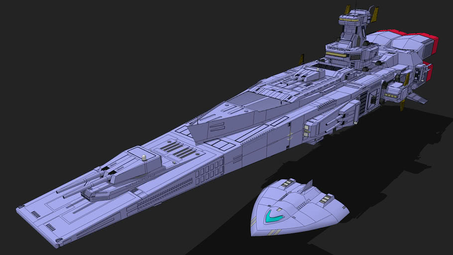 Magellan-class Battleship 〜マゼラン級戦艦〜 連邦カラー2 | 3D Warehouse