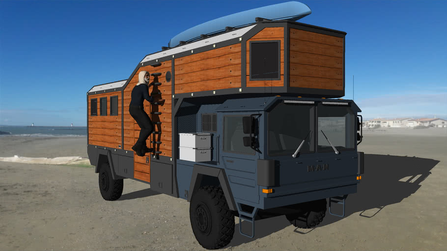 Man KAT 1 Red Cedar Camper Edition | 3D Warehouse