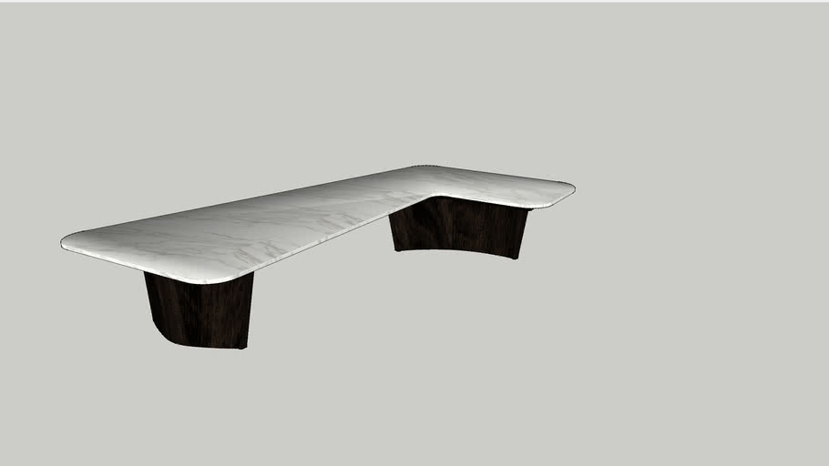 Minotti Song Coffee Table (Cornered Console) | 3D Warehouse