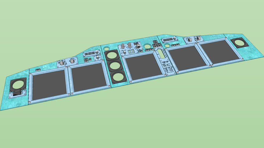 Boeing 737-800 panels upper MIP DIY homemade cockpit | 3D Warehouse