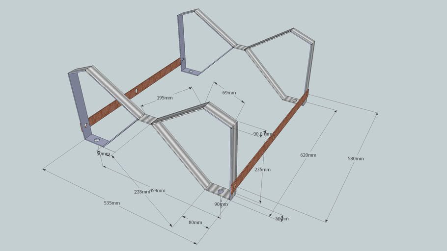 Life raft support | 3D Warehouse
