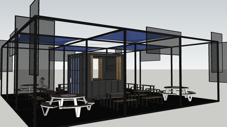 coffee shop shipping container | 3D Warehouse