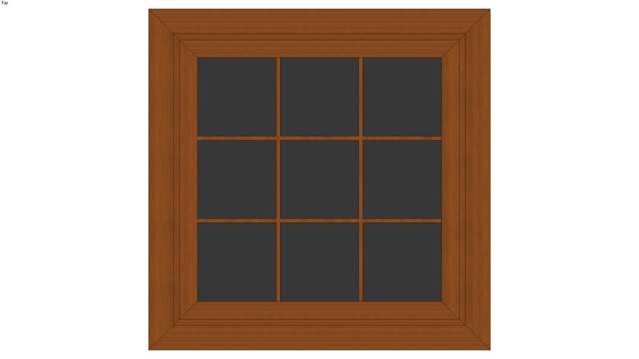Awning Window with Mullions 36inx36in - Detailed | 3D Warehouse