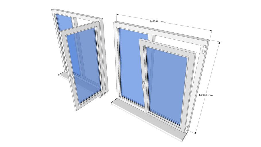 Plastic windows with animation | 3D Warehouse