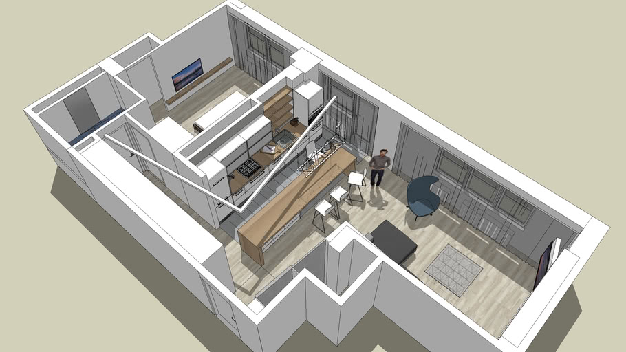 Small Apartment | 3D Warehouse