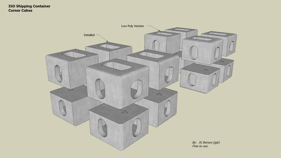 Container Corner Cube | 3D Warehouse