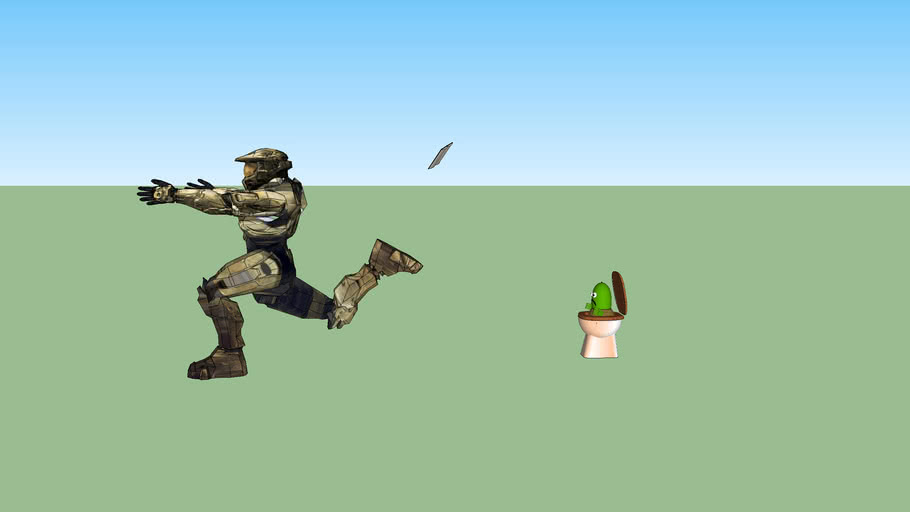 Master Chief Running for dear life | 3D Warehouse