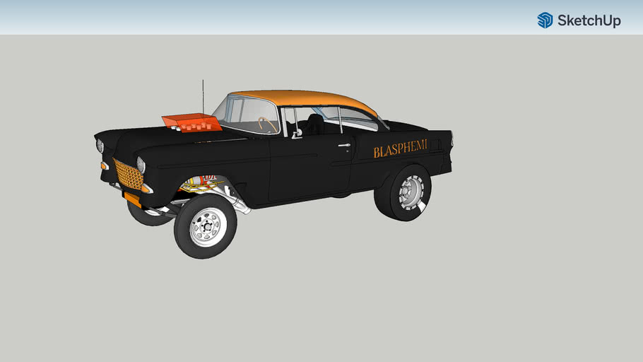 BLASPHEMI, 55 chevy bel air gasser | 3D Warehouse