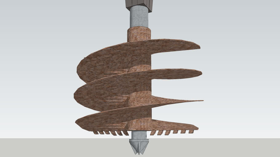 drilled shaft auger | 3D Warehouse