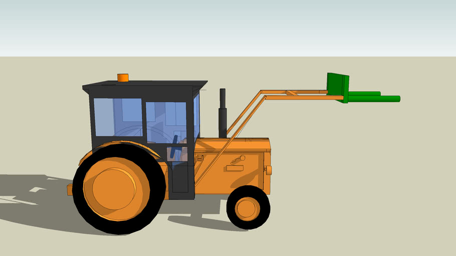 nuffield tractor with loader | 3D Warehouse