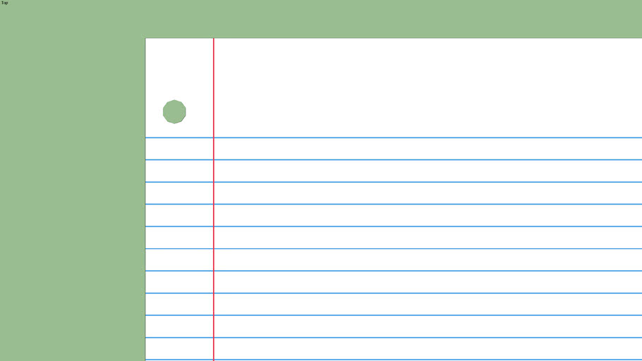 College-ruled notebook paper | 3D Warehouse
