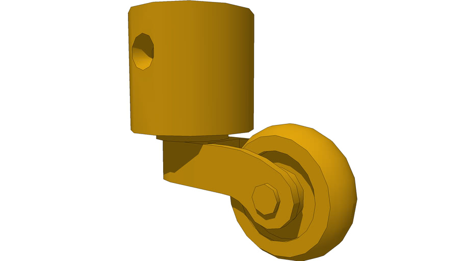 CASTER WHEEL SMALL (BRONZE) | 3D Warehouse