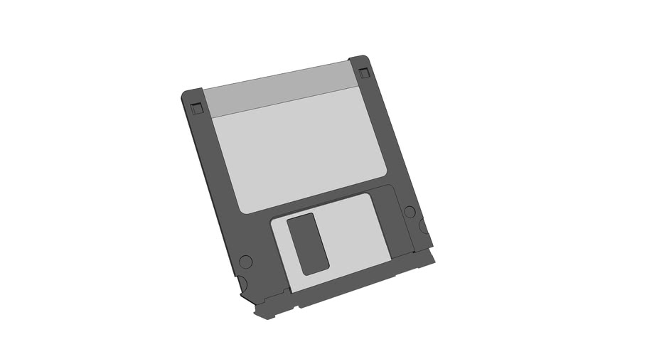Floppy 3.5' diskette | 3D Warehouse