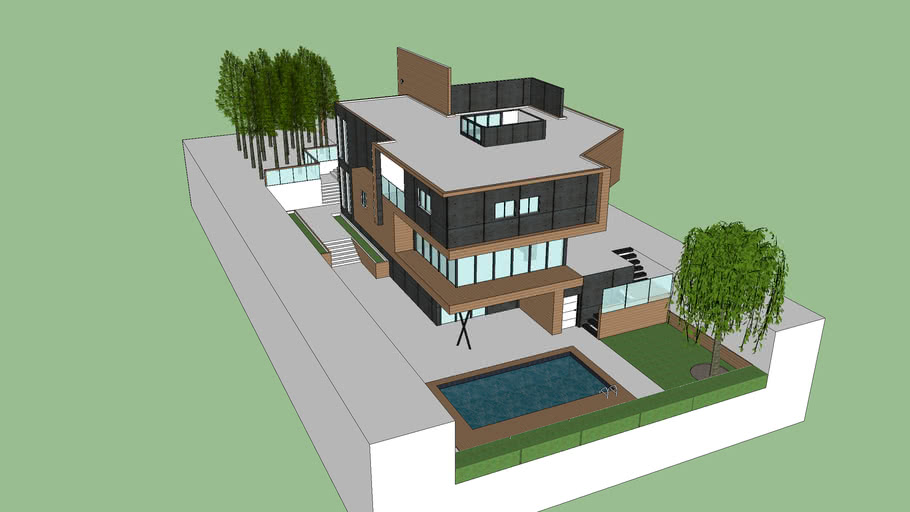 Modern villa house | 3D Warehouse