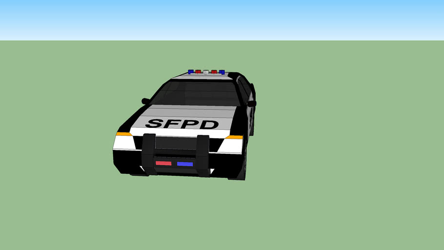 Luxury Sedan Police Car (San Francisco Police Departement SFPD) | 3D ...