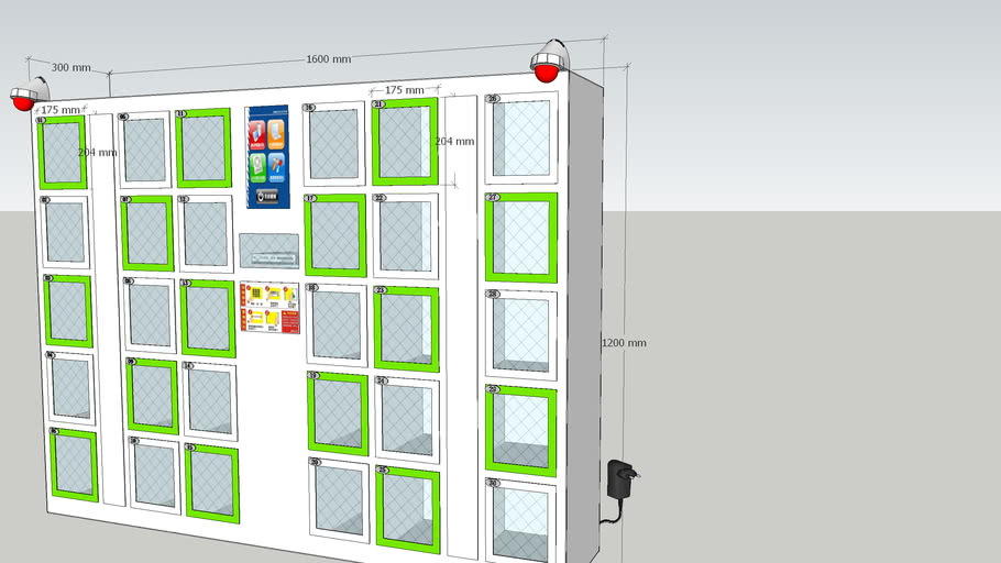 Automatic storage cabinet | 3D Warehouse