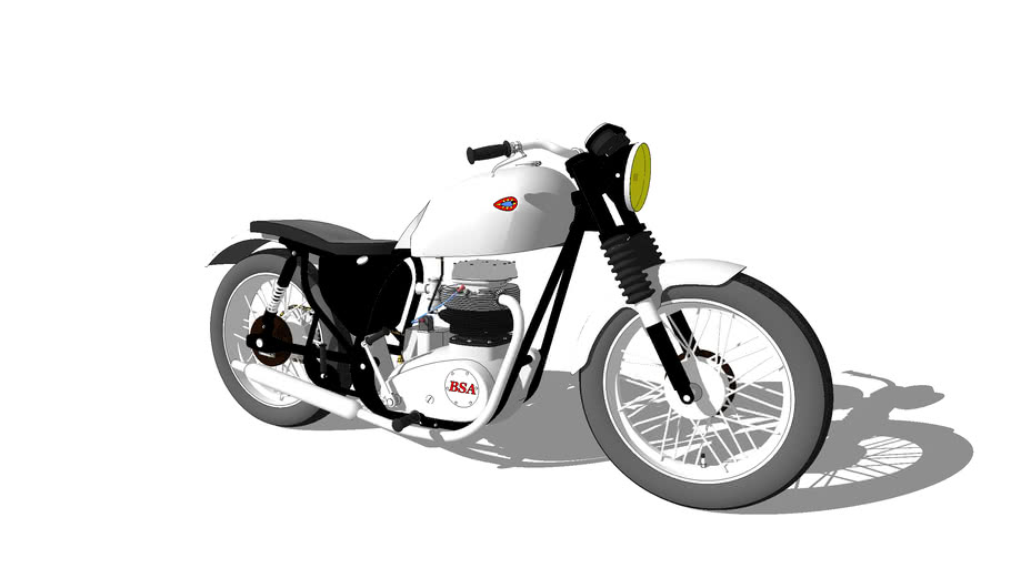 1956 BSA b32 Gold Star | 3D Warehouse