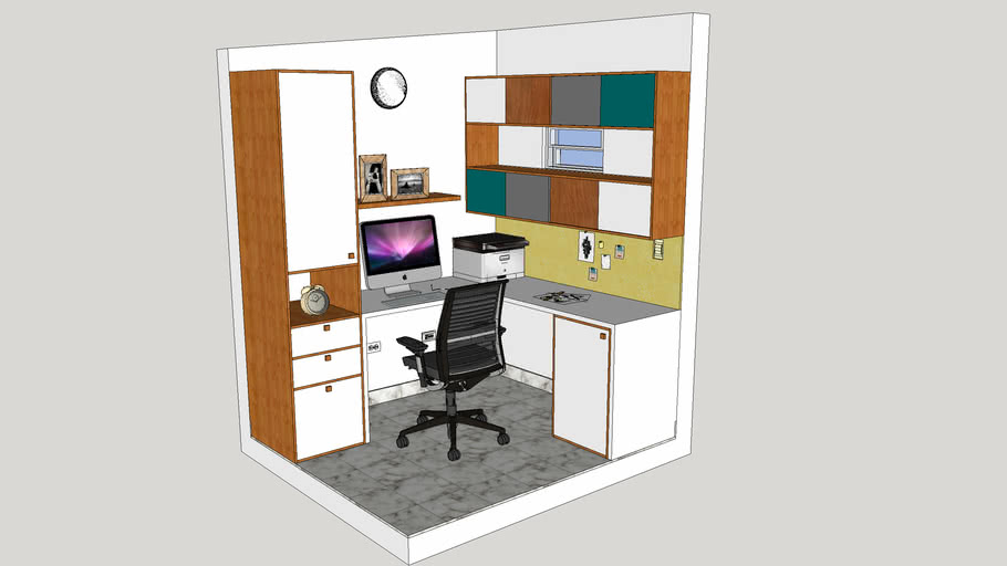 L Shape Desk | 3D Warehouse