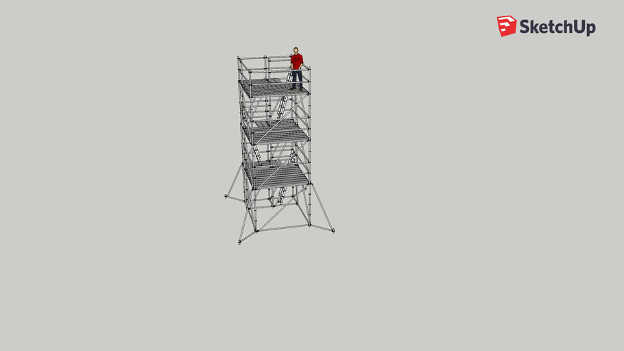 8'x8' Layher/ring-lock tower | 3D Warehouse