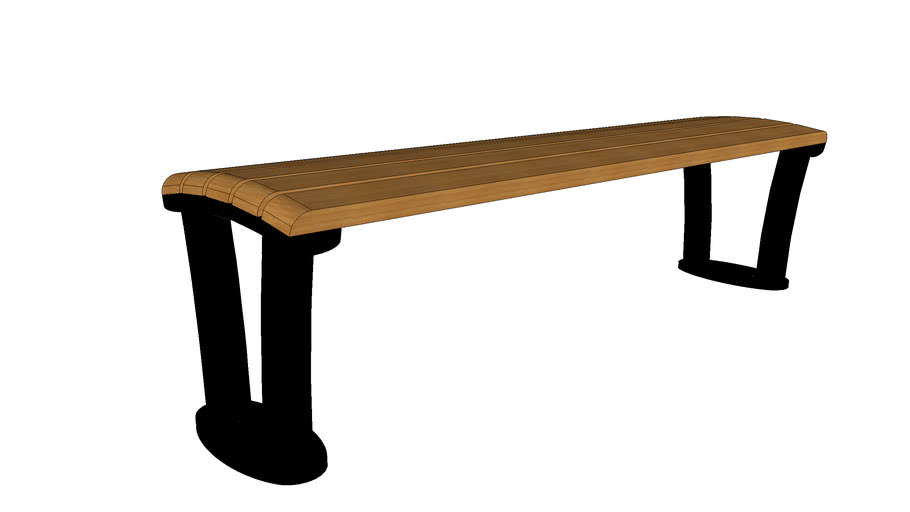 Marshalls Waterside Bench Mk1 | 3D Warehouse