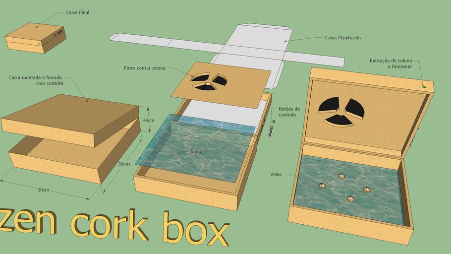 Zen Cork Box | 3D Warehouse