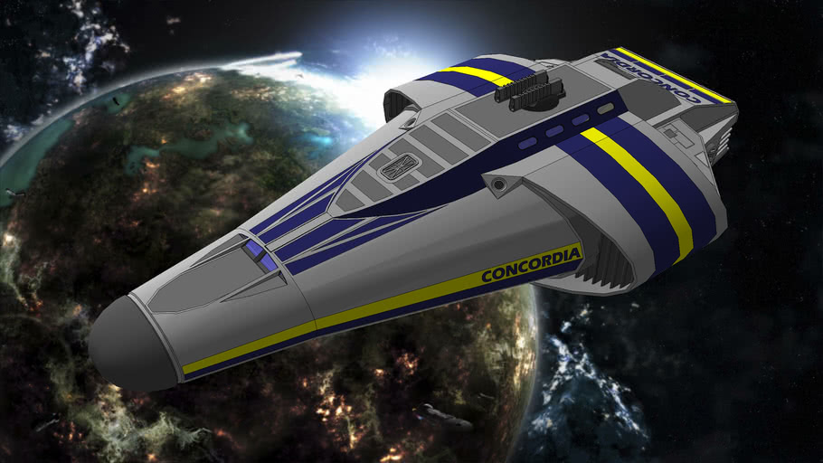 Traveller Beowulf-class Type-A Free Trader | 3D Warehouse