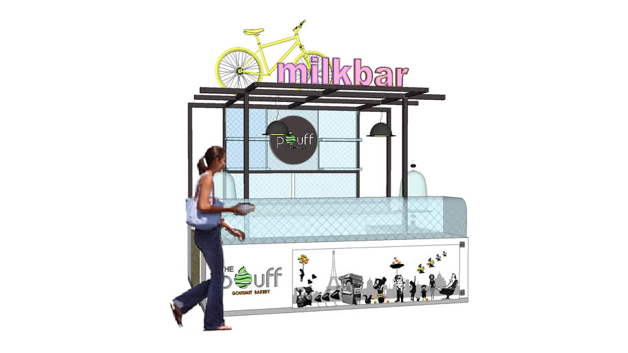 RETAIL KIOSK PUFF | 3D Warehouse