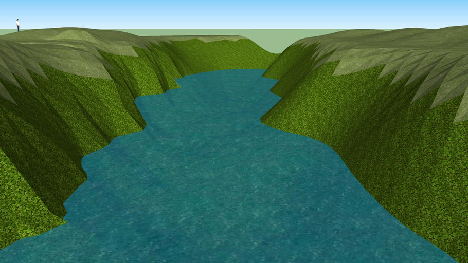 River and terrain | 3D Warehouse