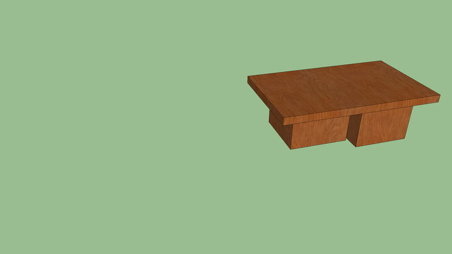 wood table | 3D Warehouse