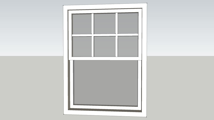 3'x4' window with double grille | 3D Warehouse