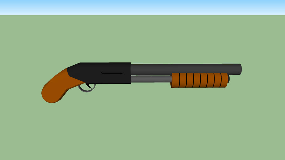 Sawed Off Pump Action Shotgun | 3D Warehouse