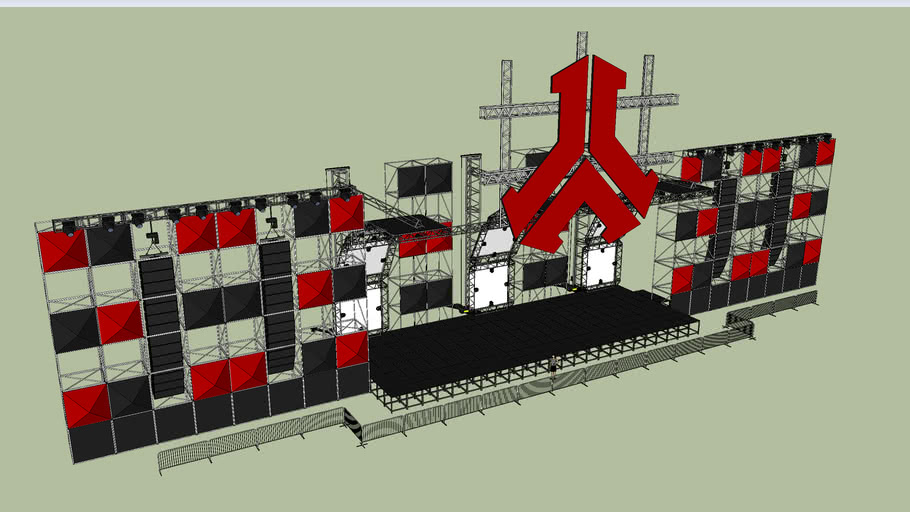 Main stage Defqon one | 3D Warehouse