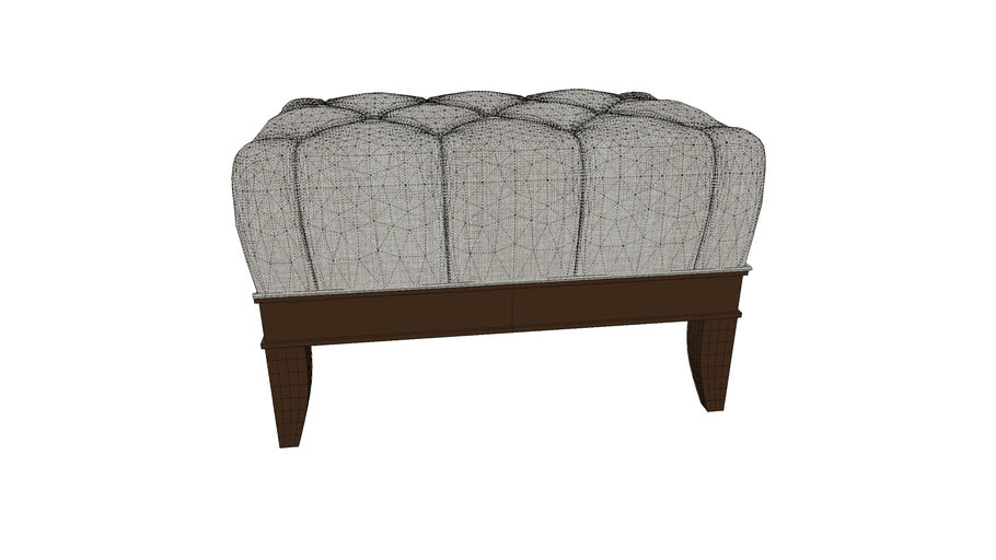 Upholstered Ottoman | 3D Warehouse