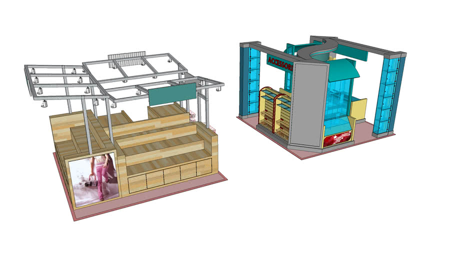 Kiosk at Airport | 3D Warehouse