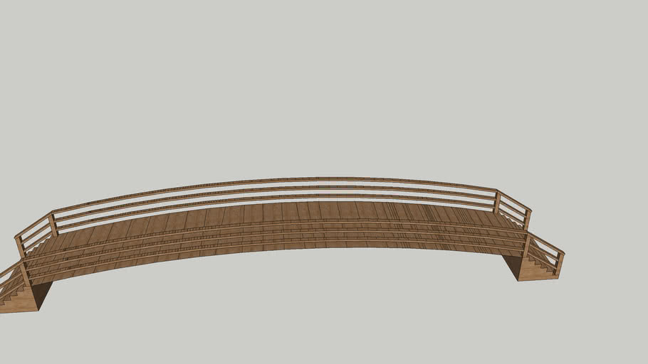 wooden foot bridge | 3D Warehouse
