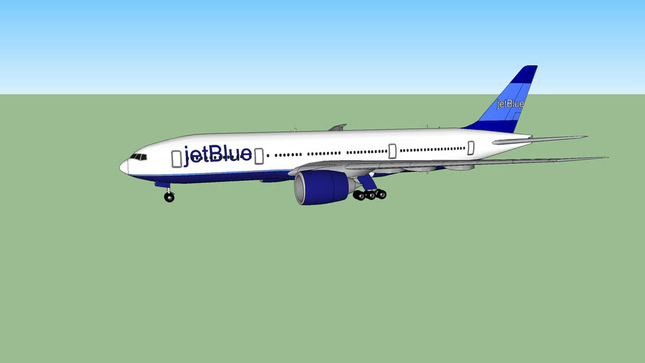 JetBlue 777-200LR | 3D Warehouse