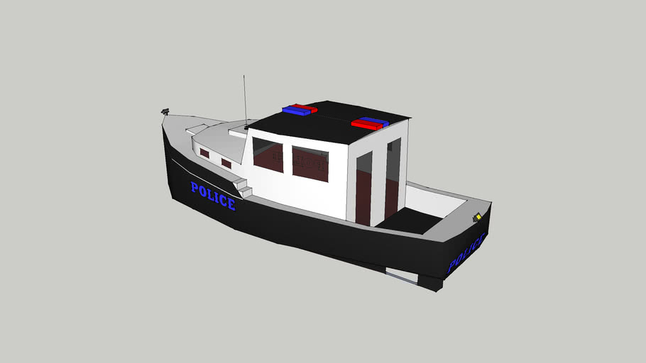 Police Boat | 3D Warehouse