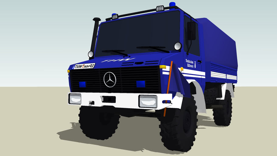THW Unimog 1300 *SketchyPhysics* | 3D Warehouse