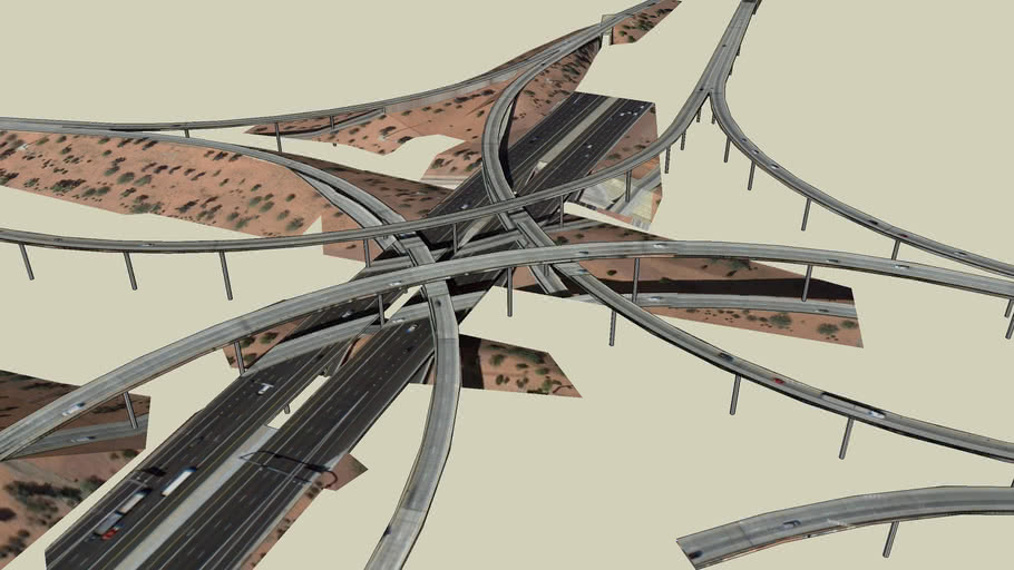 I-17 and AZ-101 Highway Interchange | 3D Warehouse