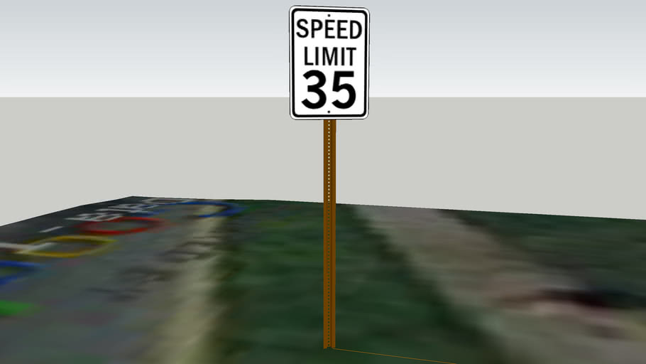 Speed Limit Sign | 3D Warehouse